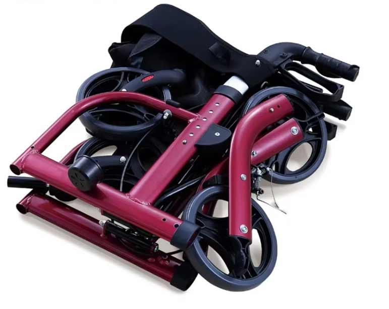 Heavy Duty Rollator Walker with Extra Wide - Ageally
